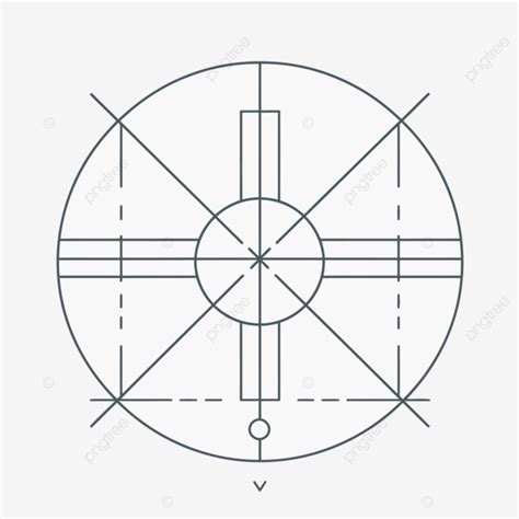 Compass Is In A Circular Shape With Lines Drawn On It Vector Lineal