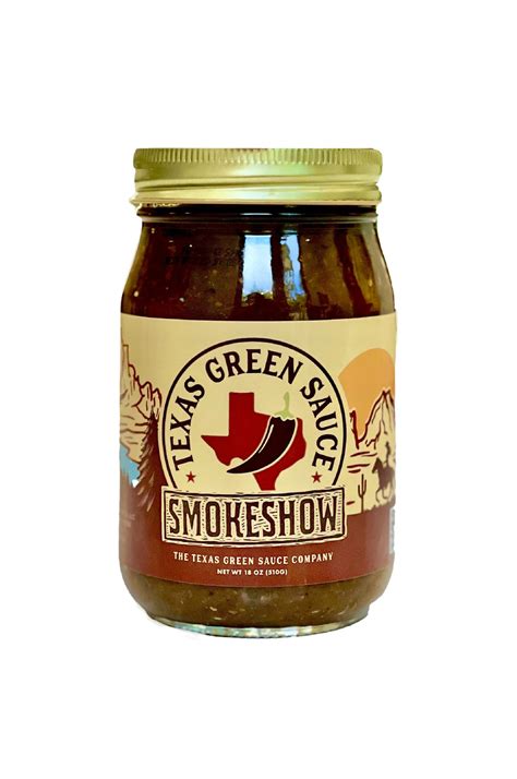Smokeshow Texas Green Sauce By The Jar Texasgreensauce