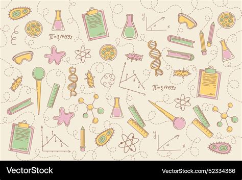 Hand Drawn Science Education Background Royalty Free Vector