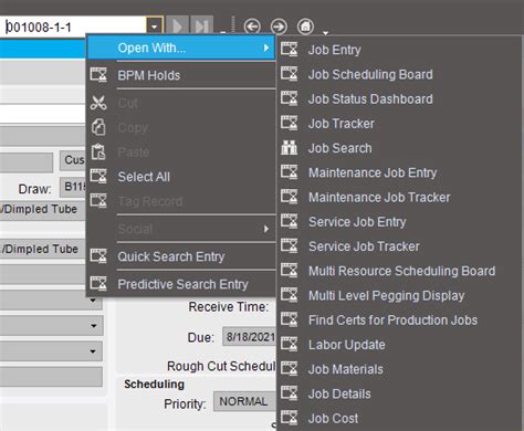 Context Menu Is Different Epicor Erp 10 Epicor User Help Forum