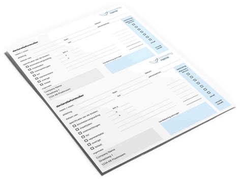 Declaratieformulier In Excel En PDF In 5 Verschillende Stijlen
