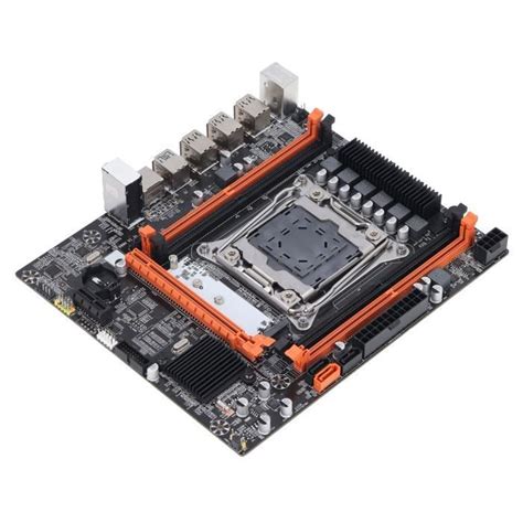 HURRISE Carte mère DDR4 X99H carte mère 4 DDR4 LGA2011 3 broches prise en charge CPU V3 V4 USB3