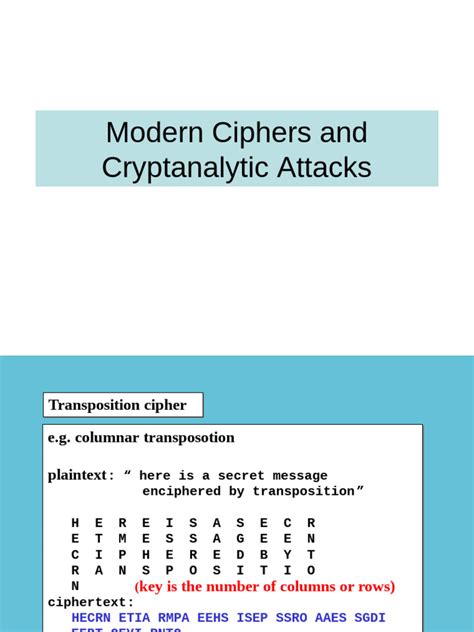 Modern Ciphers And Cryptanalytic Attacks Pdf Cryptanalysis Military Communications