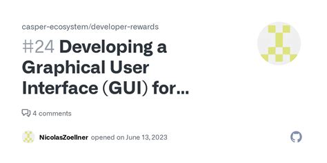 developing a graphical user interface gui for casper client website