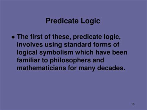 Ppt Chapter 7 Propositional And Predicate Logic Powerpoint