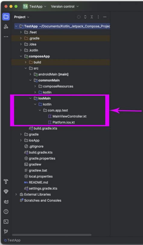 kmp compose multiplatform app project file structure guide