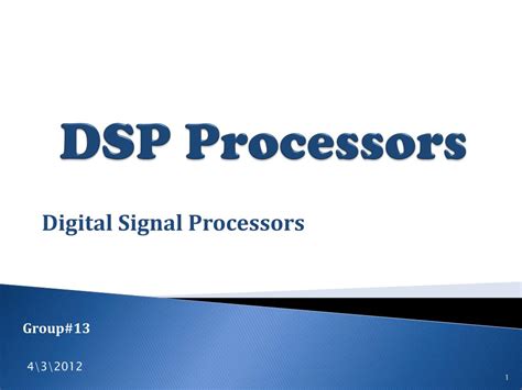 Ppt Dsp Processors Powerpoint Presentation Free Download Id6658884