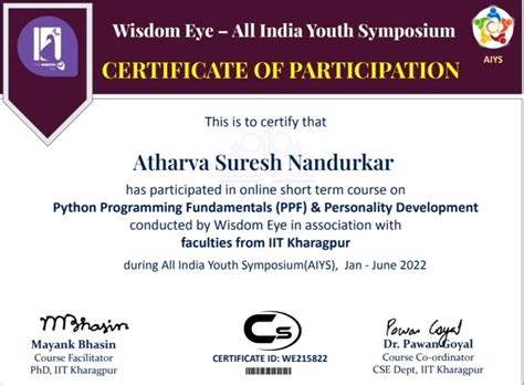 atharva nandurkar on linkedin wisdomeye python programming