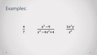 Simplifying Rational Numbers PPTX