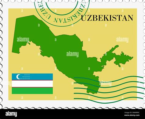 Map of uzbekistan Stock Vector Images - Alamy