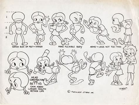 40s Cartoon Fleischer Studios Style 1930 Cartoon Style