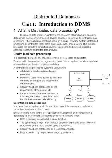 Ddb 101 Comprehensive Overview Of Distributed Databases And Design