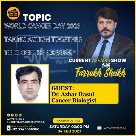 Farrukh Sheikh World Cancer Day Current Affairs With Farrukh