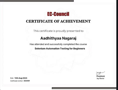 Thrilled To Share That Ive Completed The “selenium Automation Testing For Beginners” Course By