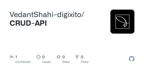 GitHub VedantShahi Digixito CRUD API
