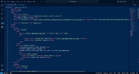 Satya Prakash Swain On Linkedin Html File Of Netflixs Clone Bharat Intern