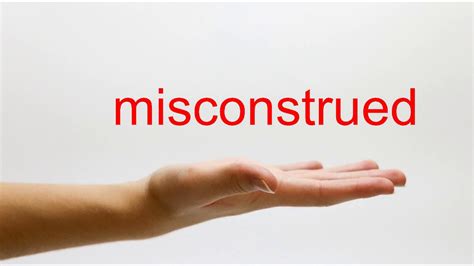 How To Pronounce Misconstrued American English Youtube