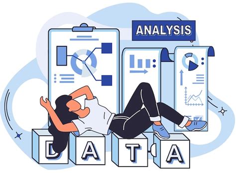 Premium Vector Big Data Analysis Process Of Analyzing Large And Complex Data Sources To