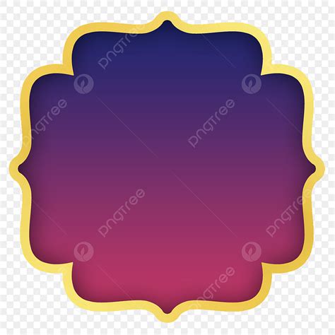 Text Box Frame PNG Picture Abstract Frame Border Text Box Invitation Frame Colorfull Golden