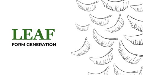 Form Generation Banana Leaf Behance