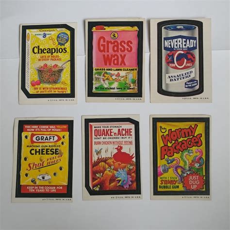1970s Wacky Stickers Etsy