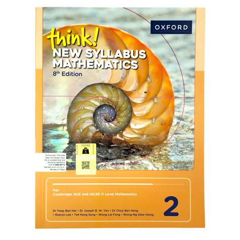Oxford Think New Syllabus Mathematics 2 8th Edition Readstore Pk