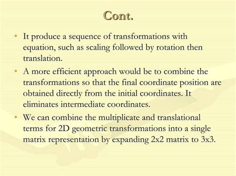 Computer Graphics Basic Transformation Pptx