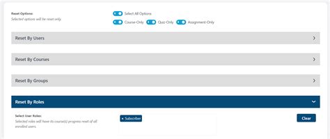 LearnDash Progress Reset Reset By Roles