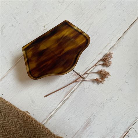 Vintage Faux Tortoise Shell Trinket Box No 4 Vintage