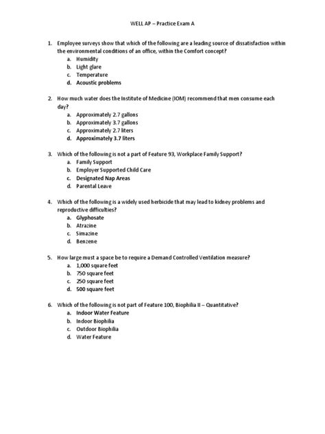 Well Ap Practice Exam Pdf Atmosphere Of Earth Air Pollution