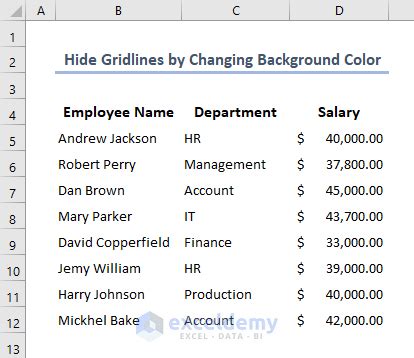 How To Show The Gridlines In Excel Methods ExcelDemy
