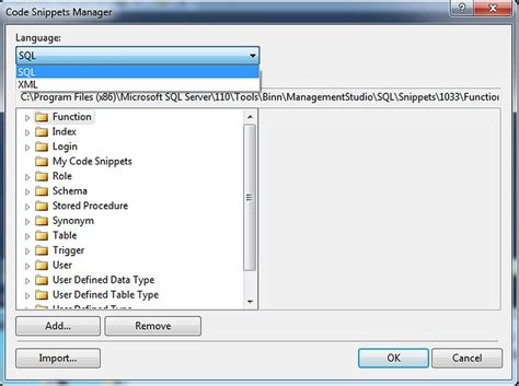 Saving Code Snippets In Sql Server Stack Overflow
