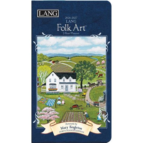 Lang Brands Lang Folk Art 2 Year 2026 Pocket Planner 3 63 X 6 5