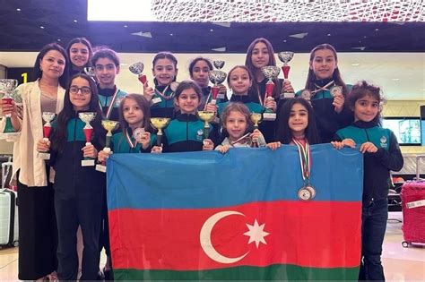 Команда Азербайджана по художественной гимнастике выиграла 13 медалей в Италии Новости