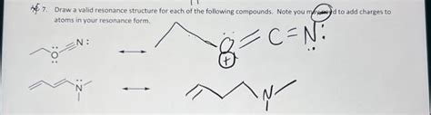 Solved Draw A Valid Resonance Structure For Each Of Chegg