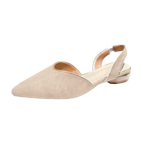 Ruyang Womens Flat Pointed Toe Slingback Shoespointy Slingback Back