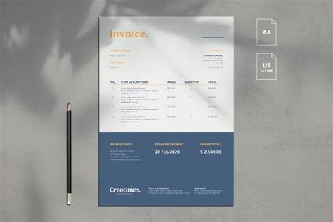 Minimal Excel Invoice Invoice Template Invoice Design Invoicing
