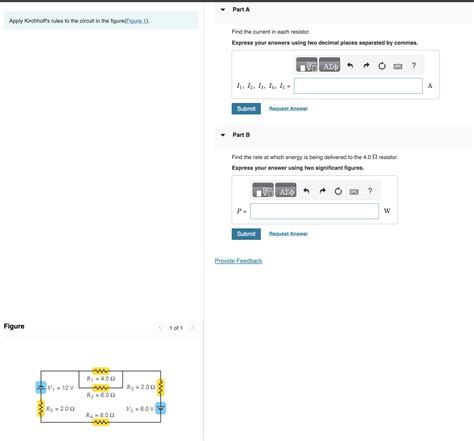 Solved Part AApply Kirchhoff S Rules To The Circuit In The Chegg Com