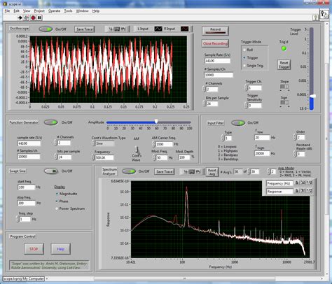 Scope Sound Card Based Oscilloscope And Spectrum Analyzer Discussion Forums National