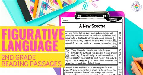 Figurative Language 2nd Grade Reading Passages Lucky Little Learners