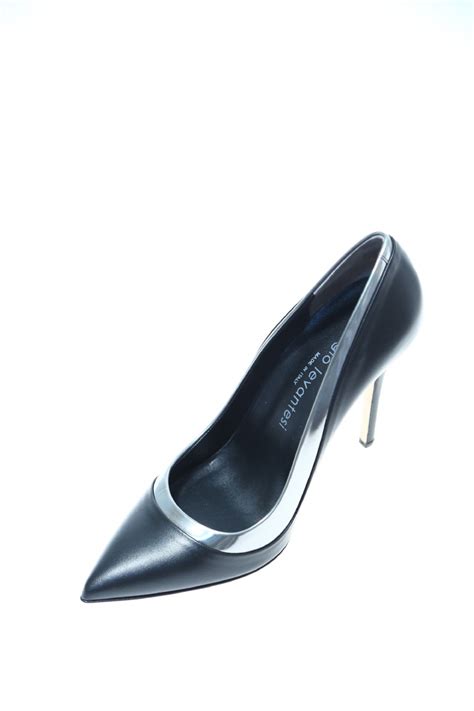 Leather Black Pump Sergio Levantesi