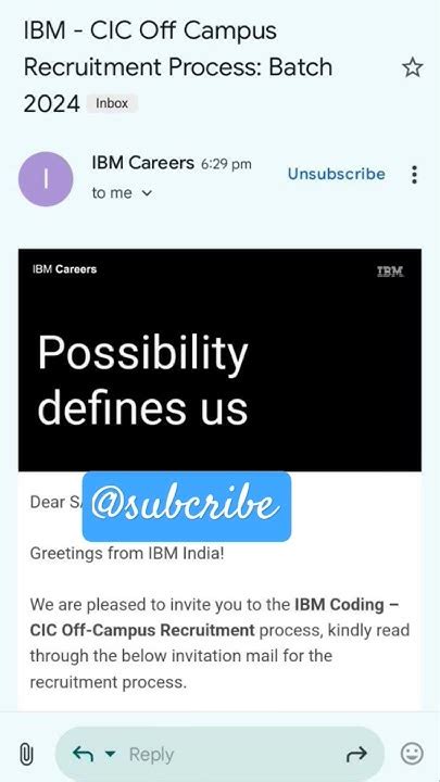 Ibm Cic Off Campus Hiring Mail 2025 Ibm Hiring Youtube