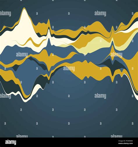 Big Data Visualization Streamgraph Futuristic Infographic Inf Stock