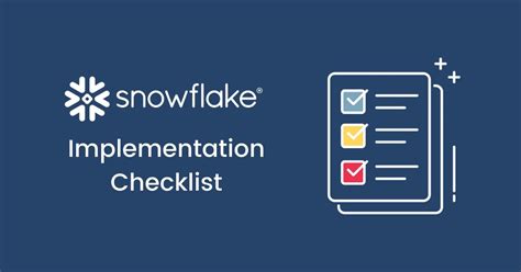 snowflake implementation checklist phdata r snowflake
