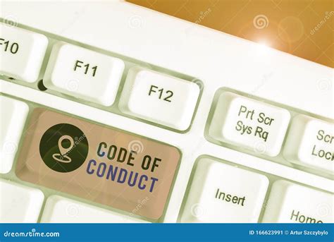 Conceptual Hand Writing Showing Code Of Conduct Business Photo Text