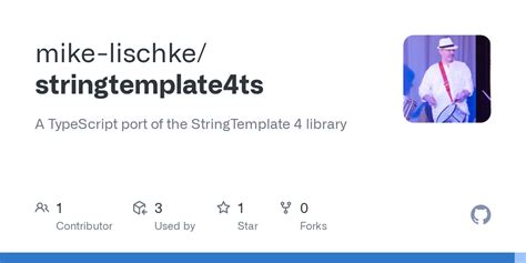Github Mike Lischkestringtemplate4ts A Typescript Port Of The