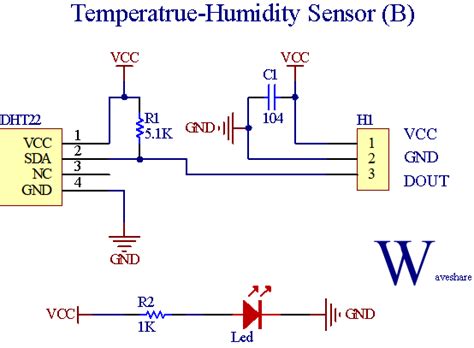 dht22 temperature humidity sensor 丢石头百科