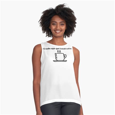 linux sudo apt get install coffee funny linux command line sticker