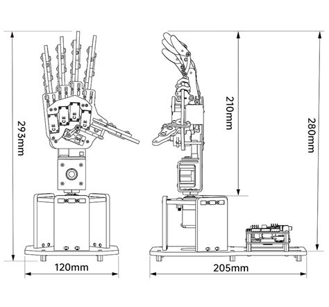 Hiwonder Uhandpi Raspberry Pi 5 Ai Robotic Hand Ai Vision Recognition