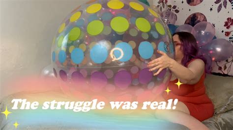 First Time Beach Ball Blow To Pop Youtube